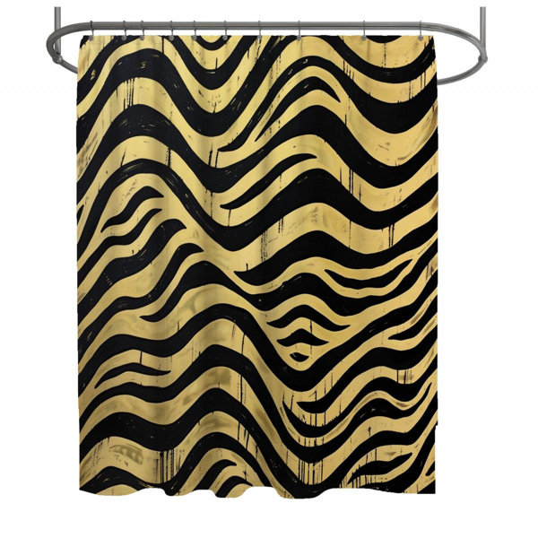 Everly Quinn Abdoulmalik Abstract Shower Curtain Wayfair